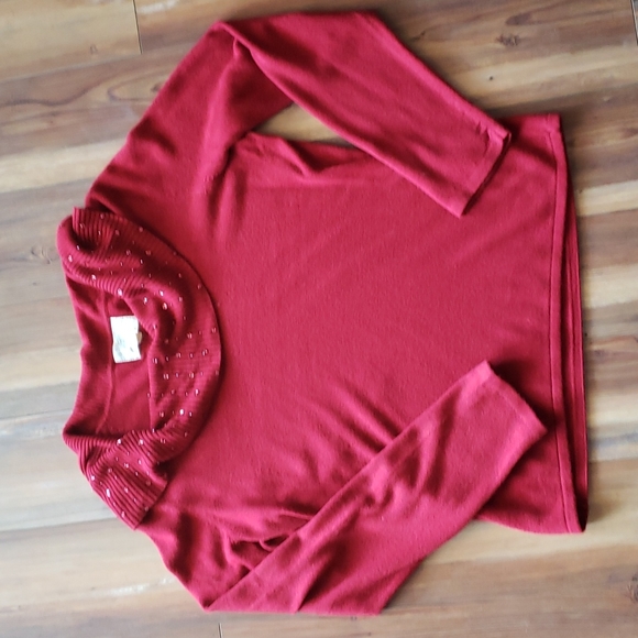 Debbie Morgan | Sweaters | Sequined Cowl Neck Sweater | Poshmark